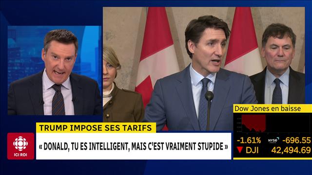 La réplique de Justin Trudeau aux tarifs douaniers de Donald Trump ...