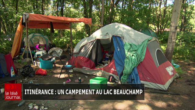 Itinérance : un campement au lac Beauchamp | Le téléjournal Ottawa-Gatineau
