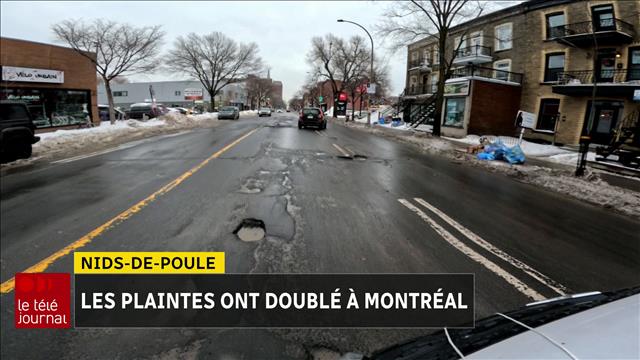 Apparition précoce des nids-de-poule dans les rues de Montréal | Radio ...