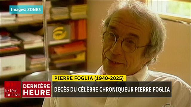 Le chroniqueur Pierre Foglia est décédé à 84 ans | Le téléjournal avec ...