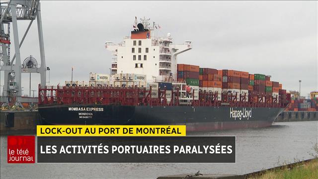 Premier jour de lock-out au port de Montréal | Radio-Canada