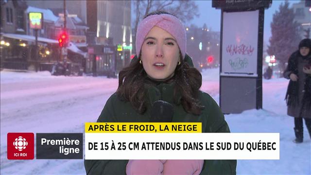 Après le froid extrême, la neige dans le sud du Québec | Radio-Canada
