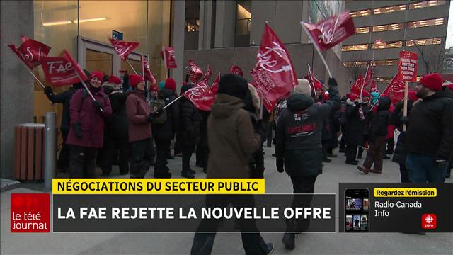 Négociations du secteur public : 20e jour de grève de la FAE | Le ...