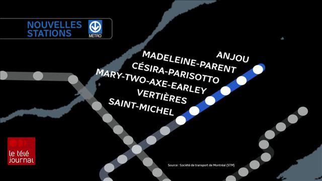 La STM dévoile les noms des nouvelles stations de la ligne bleue ...