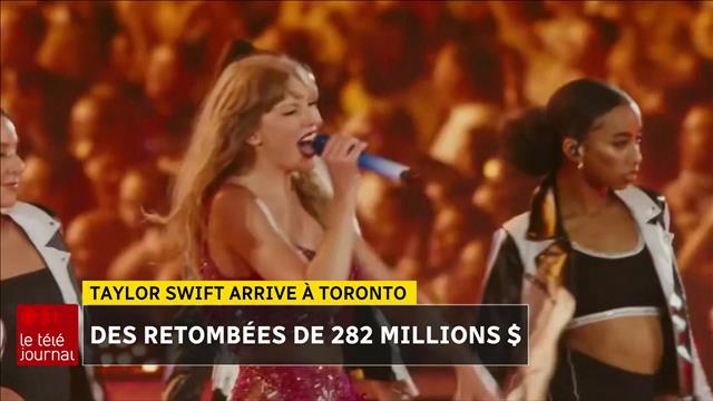 Taylor Swift arrive à Toronto | Le téléjournal avec Patrice Roy