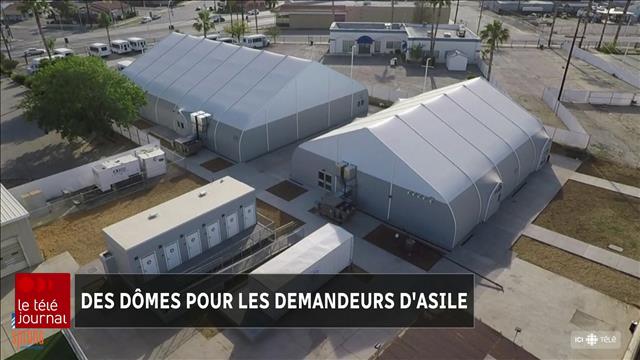 Une immense tente pour les demendeurs d'asile à Napean | Le téléjournal ...