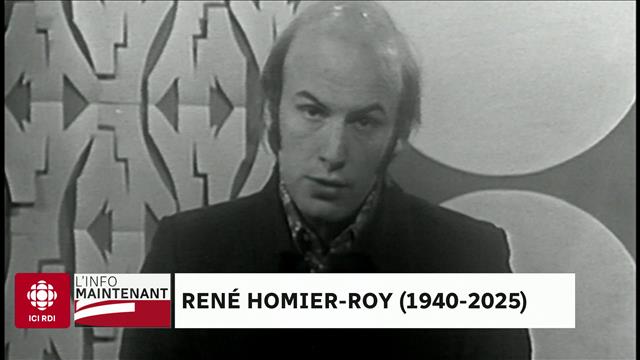 L'animateur René Homier-Roy est décédé à l'âge de 85 ans | Radio-Canada