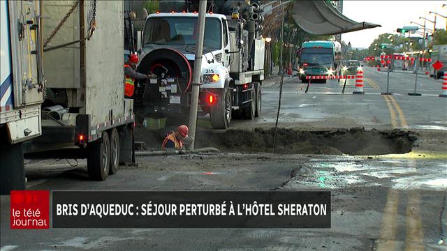 Les bris d’aqueduc ont été réparés sur la rue Laurier, mais de l’eau s ...