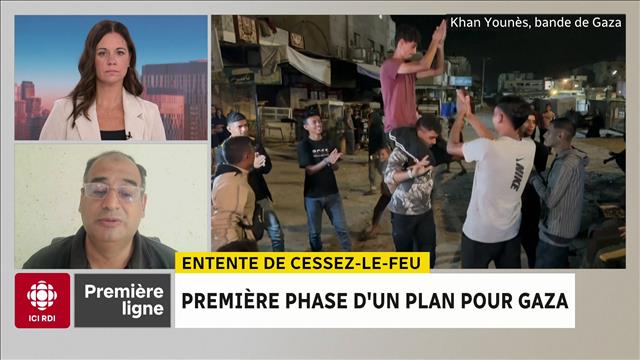 Un Gazaoui témoigne des réactions à l’entente Israël-Hamas | Radio-Canada
