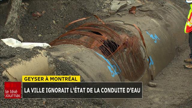 Bris d'aqueduc à Montréal : la cause demeure inconnue pour le moment ...