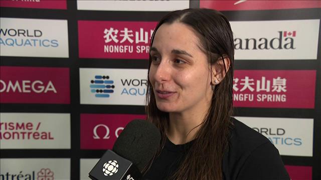 Pamela Ware légère après sa performance au 3 m | Sports | Radio-Canada