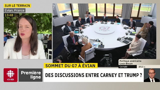 Les dirigeants ménagent Donald Trump au G7 à Évian, en France | Radio ...